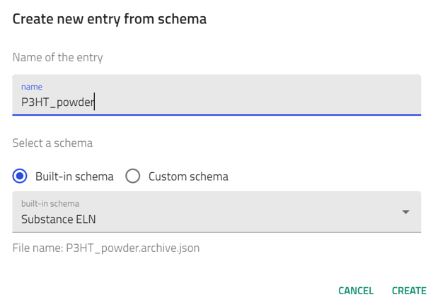 Substances - NOMAD Onboarding Workshop