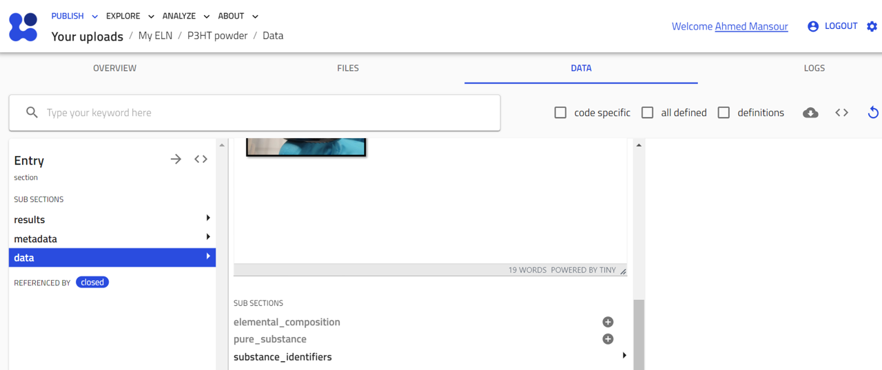 Substances - NOMAD Onboarding Workshop