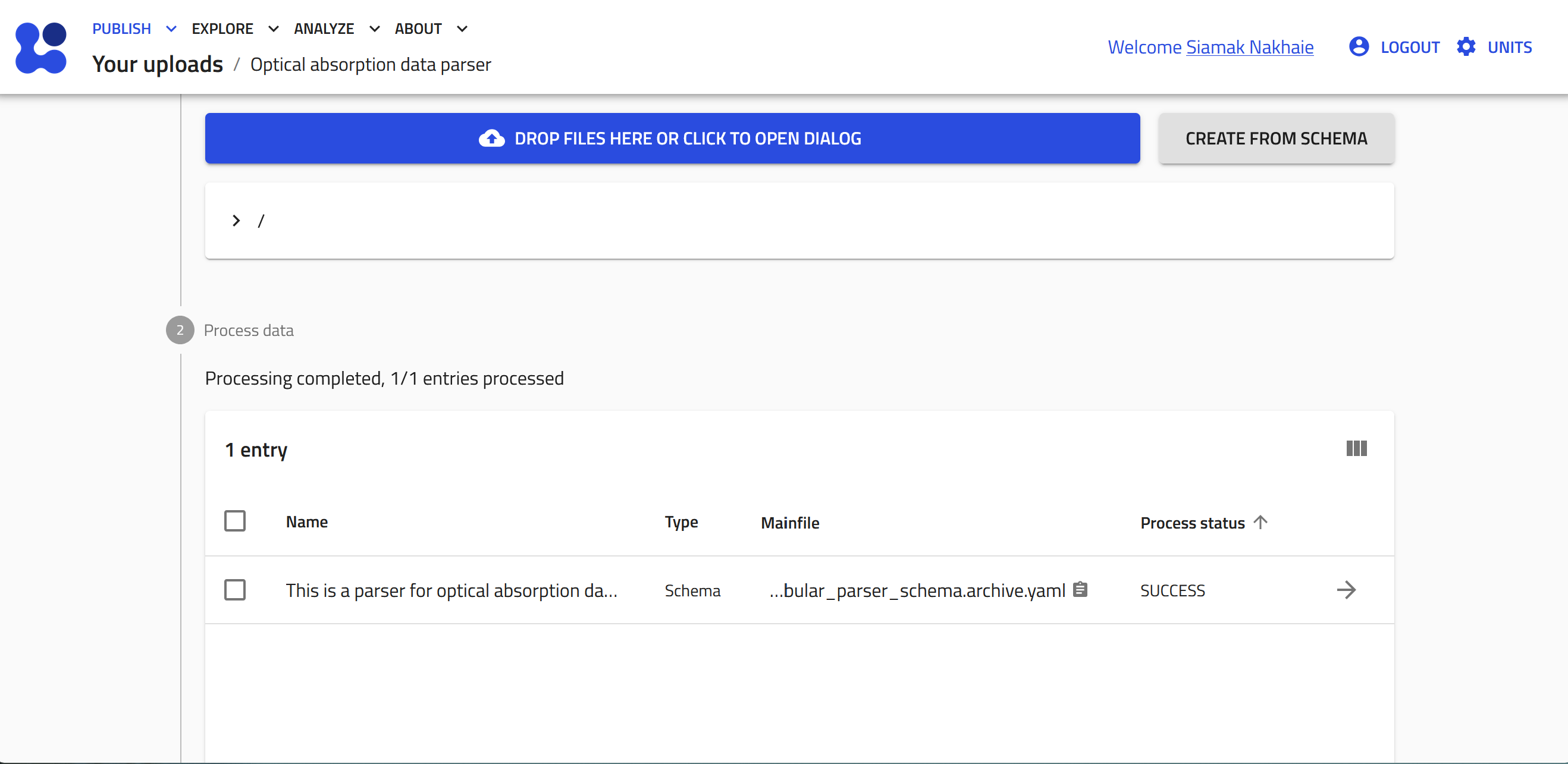 Using the Tabular Parser - NOMAD Onboarding Workshop